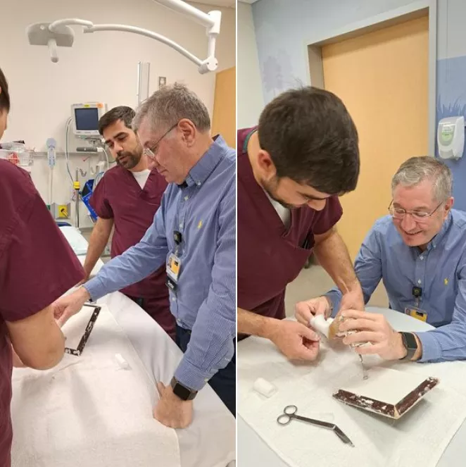 Teaching the Ponseti method for clubfoot to providers worldwide | Stead Family Children's Hospital